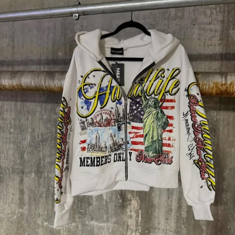 LIBERTY ZIP UP HOODIE – The Clothes Matter